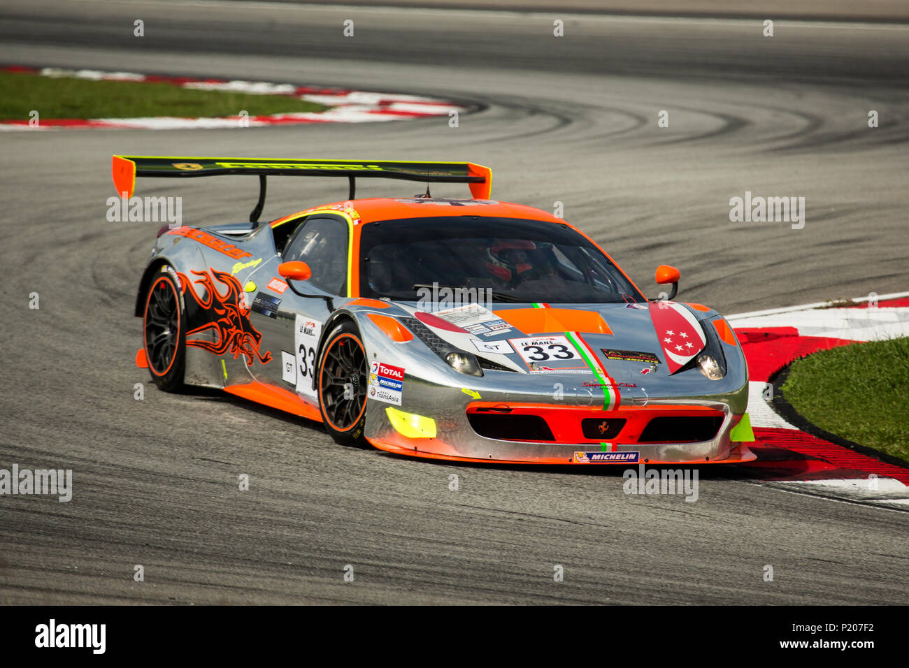 Sepang/Malaysia - December 5, 2014: The Asian Le Mans Series Race at ...