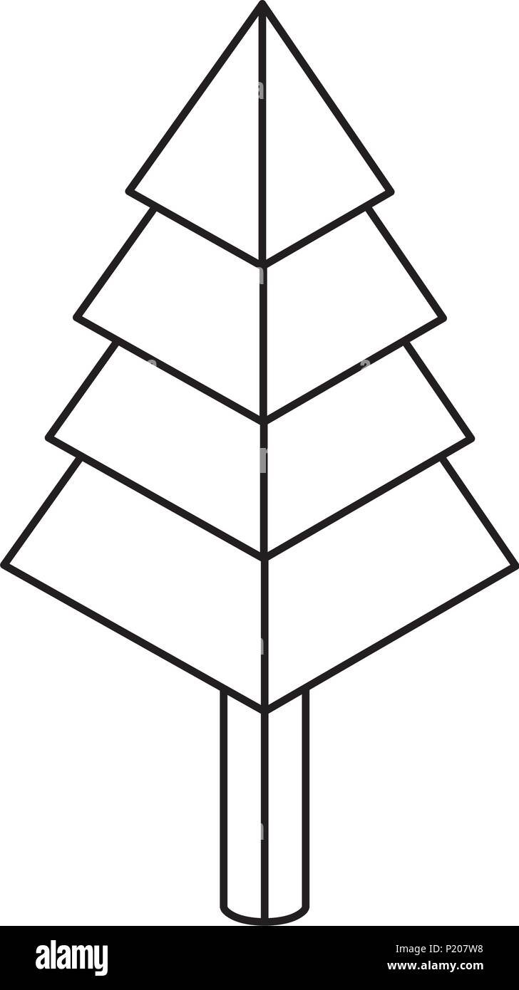 pine tree plant isometric icon Stock Vector Image & Art - Alamy
