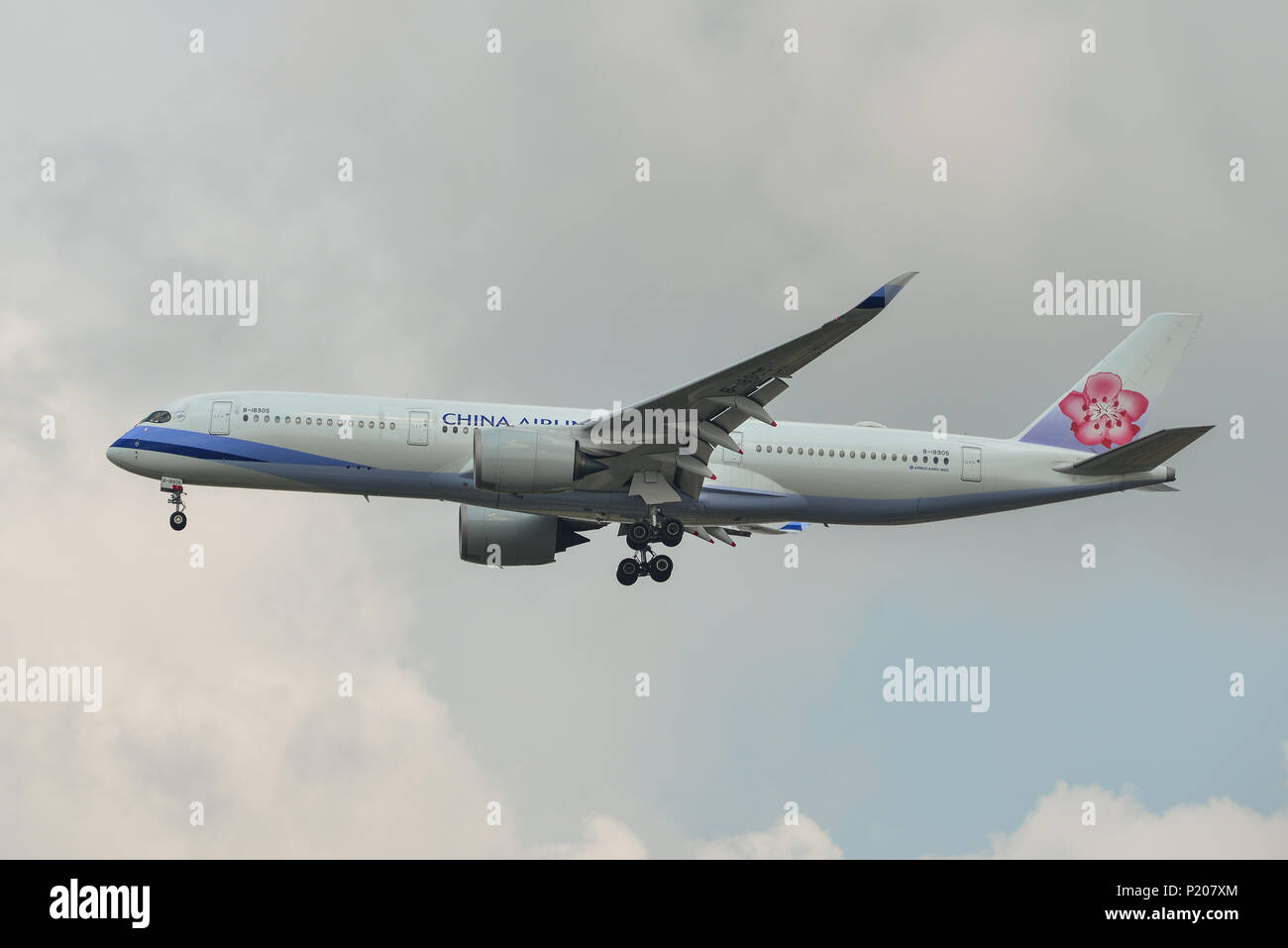 Bangkok, Thailand - Apr 21, 2018. An Airbus A350-900 airplane of China ...