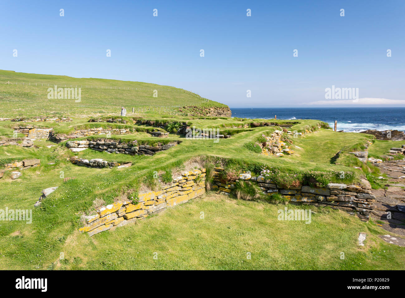 Ancient Pictish and Norse settlements on The Brough of Birsay Island ...