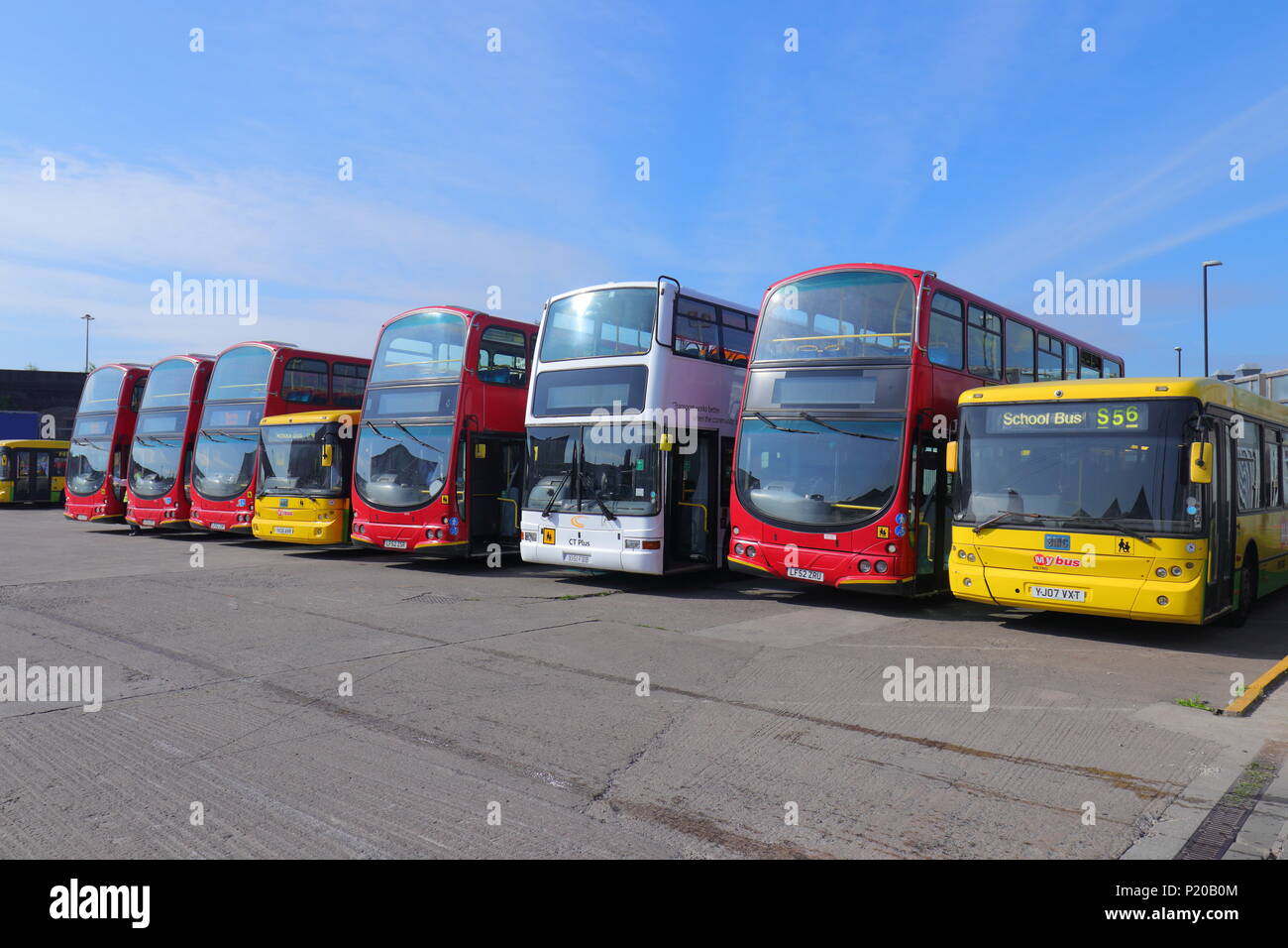 C T Plus Yorkshire bus depot on Water Lane in Leeds Stock Photo - Alamy