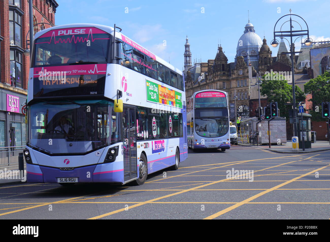 First leeds bus double decker hi-res stock photography and images - Alamy