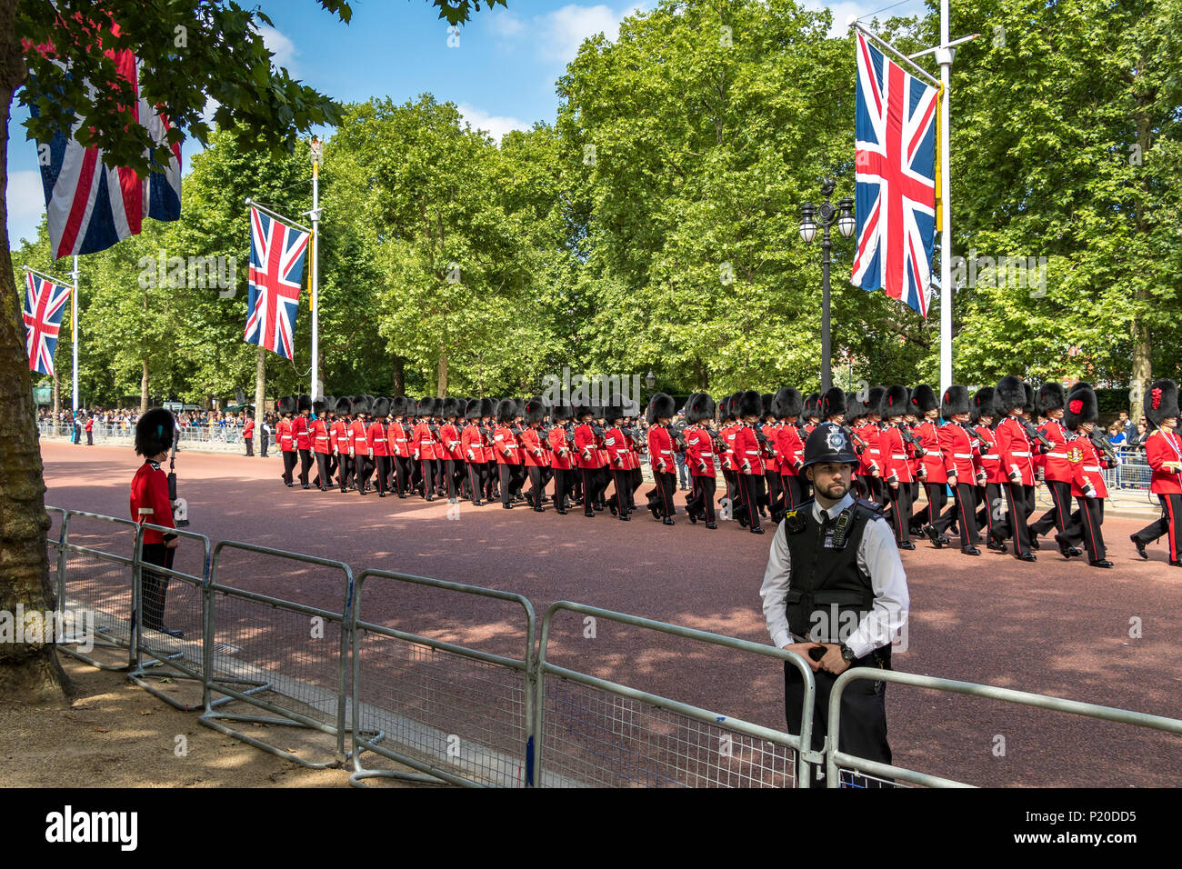 Coldstream guards trooping the colour hi-res stock photography and ...