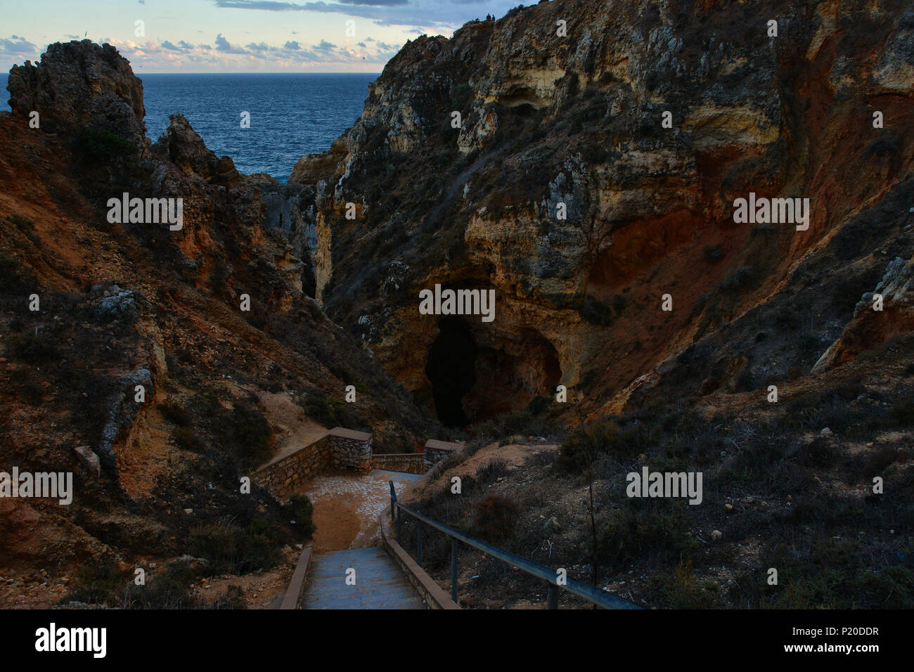 Amazing and unique cliffs formation with sea arches, grottos and ...