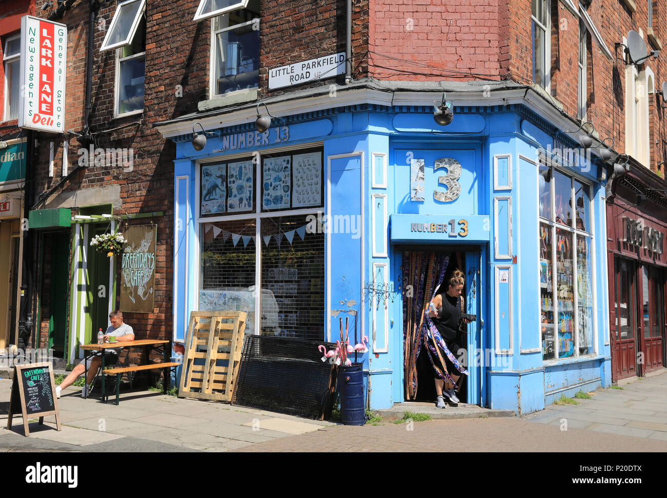 Quirky and bohemian shops, cafes and restaurants line Lark Lane off ...