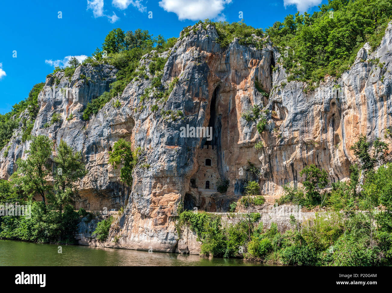 France, Lot, Causses du Quercy regional Natural park, Bouzies, Chateau ...