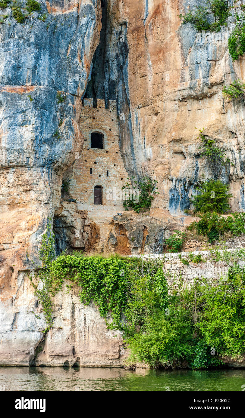 France, Lot, Causses du Quercy regional Natural park, Bouzies, Chateau ...