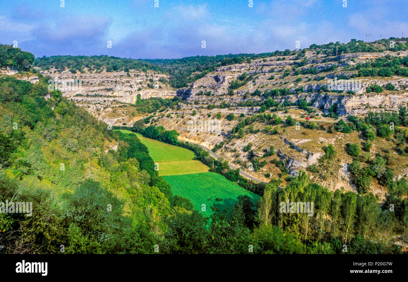 France, Lot, Causses du Quercy regional natural park, Rocamadour, Alzou ...