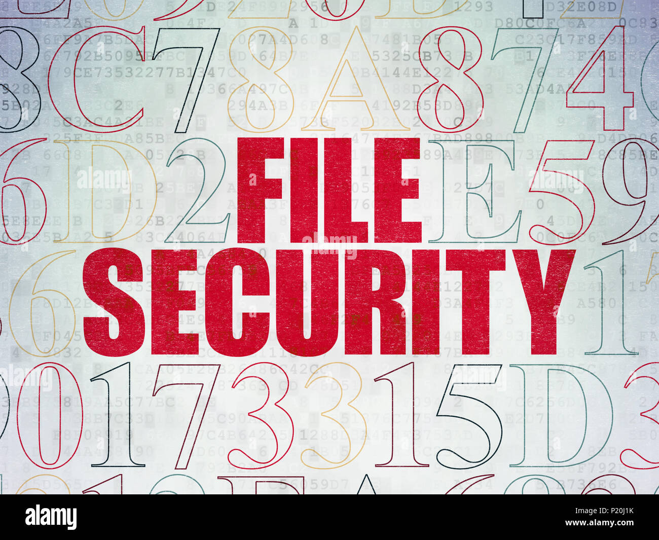 Security concept: File Security on Digital Data Paper background Stock ...