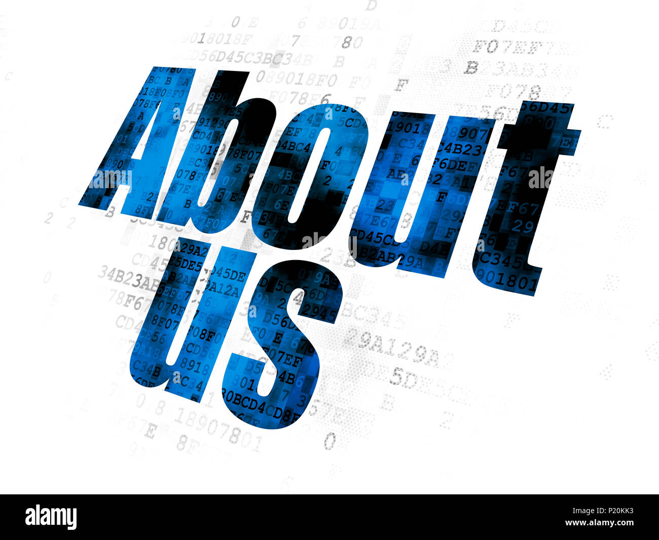 Marketing concept: About Us on Digital background Stock Photo - Alamy