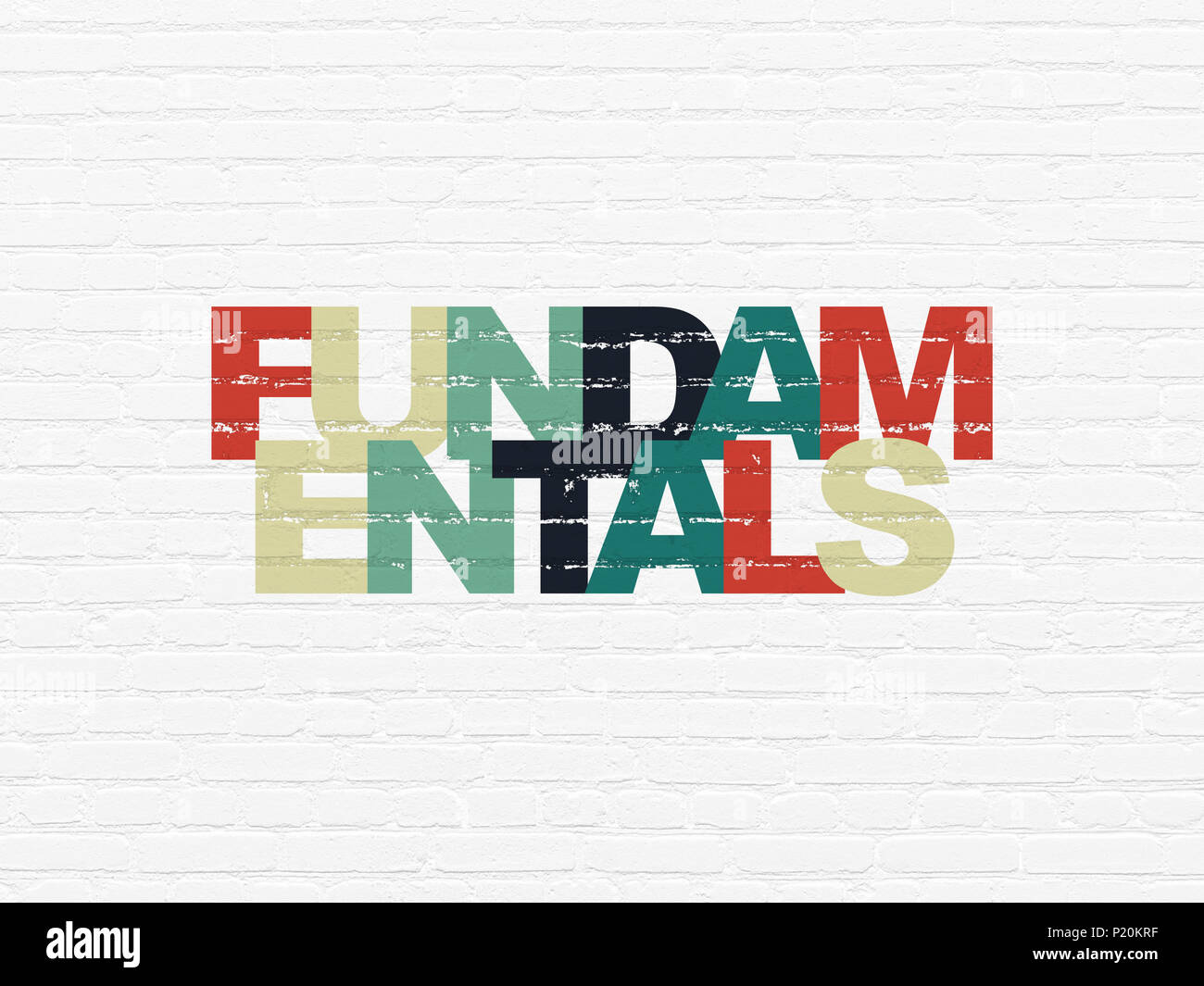 Science concept: Fundamentals on wall background Stock Photo - Alamy