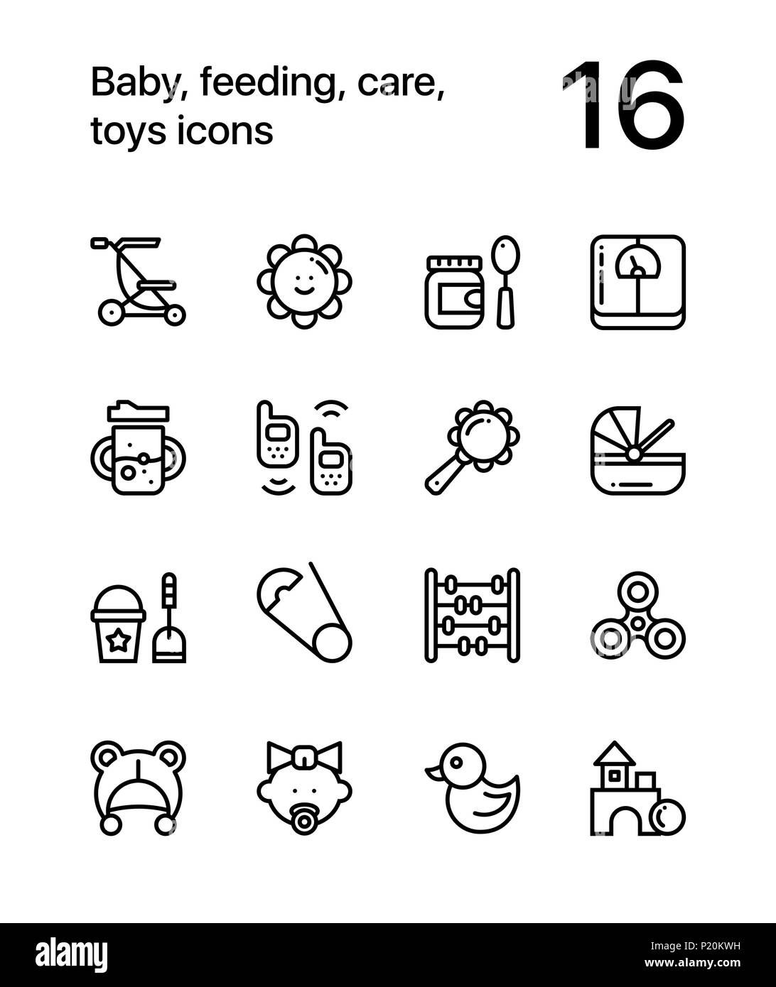 Pictogram mother child 3 children hi-res stock photography and images ...