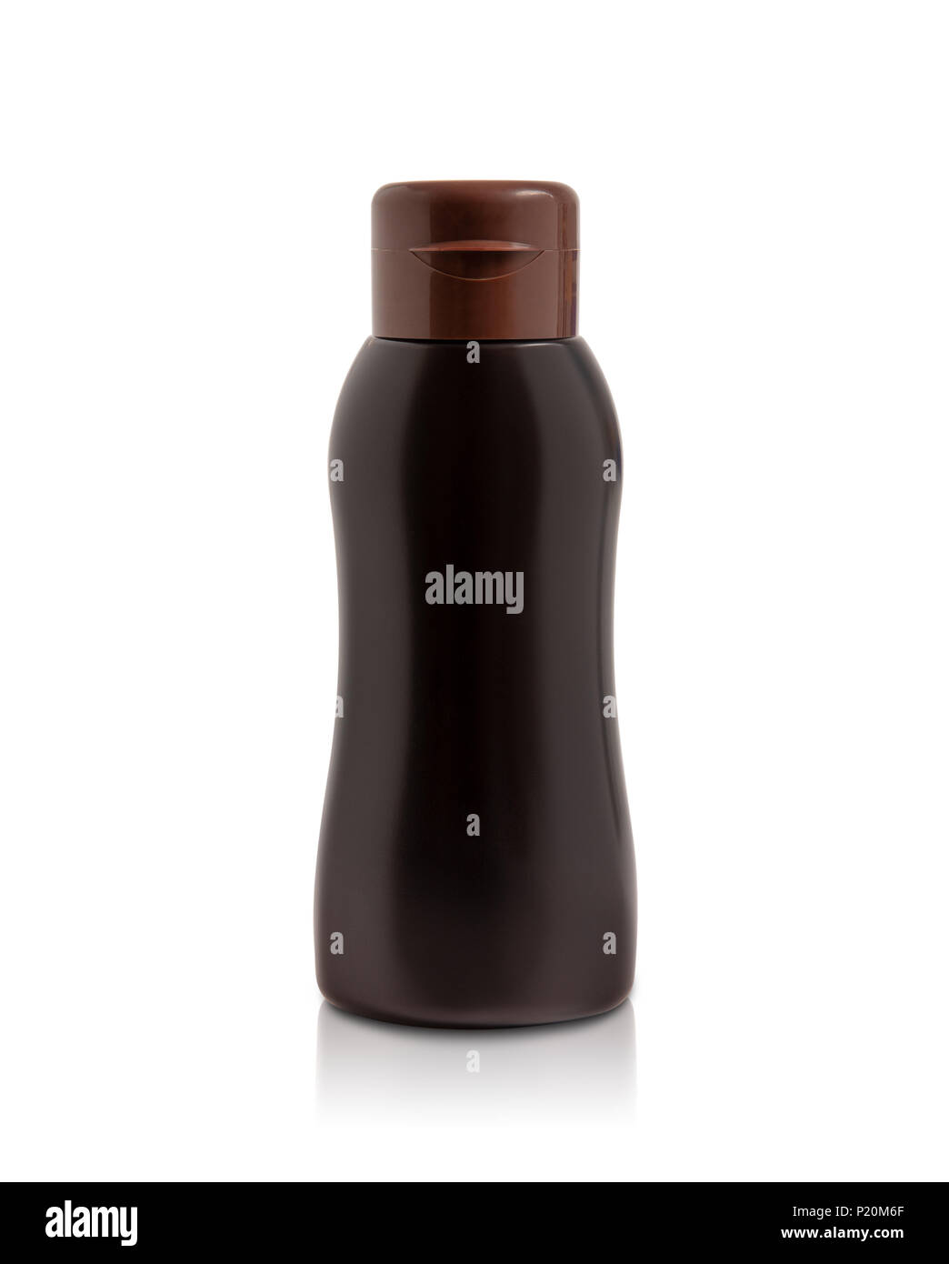 chocolate syrup bottle isolated on white background Stock Photo - Alamy