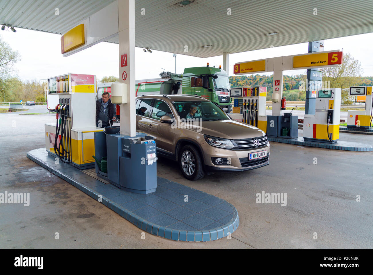 Austrian petrol pump hi-res stock photography and images - Alamy