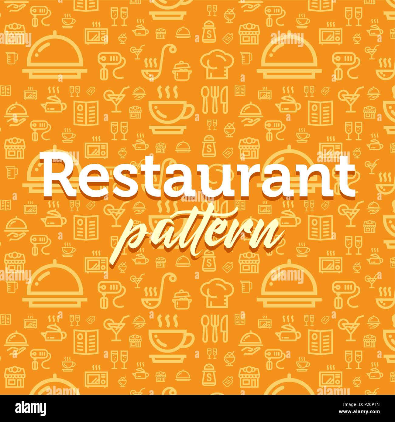 Food pattern vector hi-res stock photography and images - Alamy