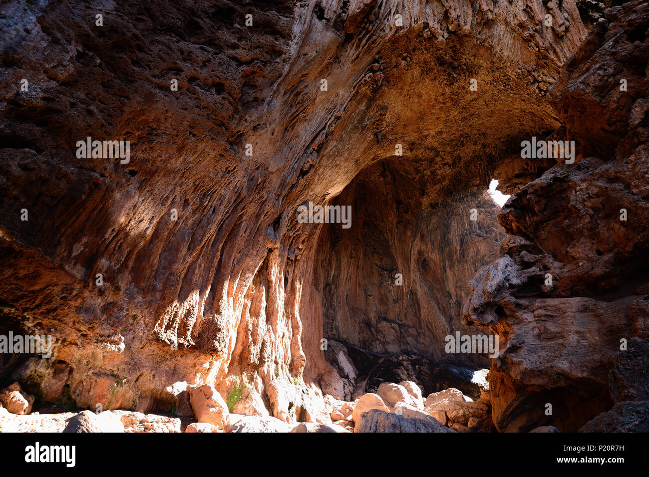 Imi-n-Ifri Natural Bridge in Morroco by the Demnate town Stock Photo ...