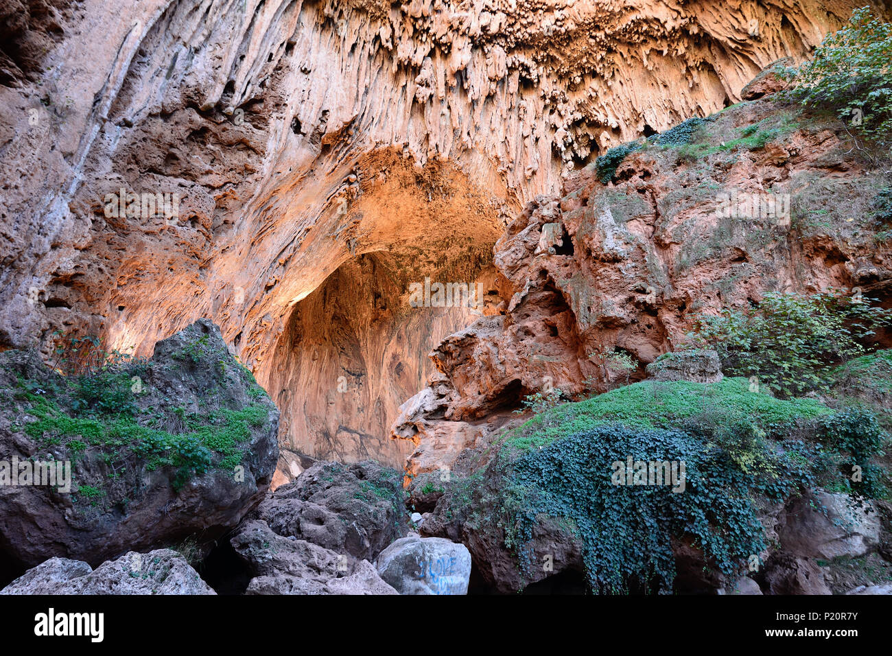 Imi-n-Ifri Natural Bridge in Morroco by the Demnate town Stock Photo ...