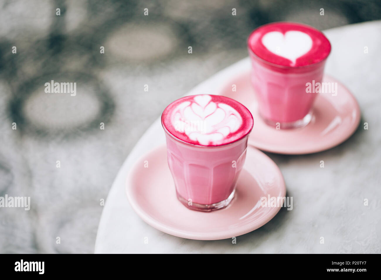Two lattes hi-res stock photography and images - Alamy