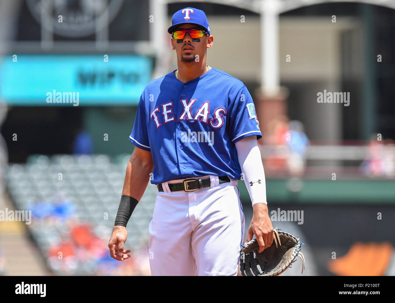 Jun 10, 2018: Texas Rangers first baseman Ronald Guzman #67 during an ...