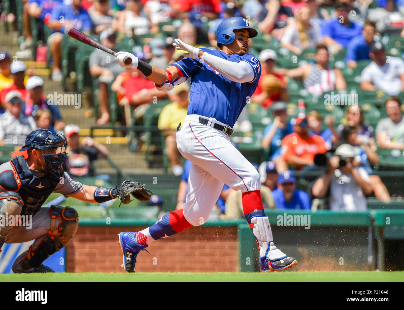 Jun 10, 2018: Texas Rangers first baseman Ronald Guzman #67 during an ...