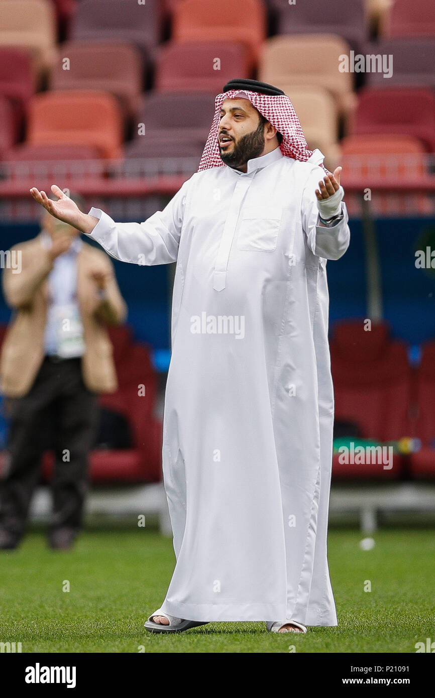 Moscow, Russia, 13th Jun, 2018. Saudi Minister of Sports Turki Al ...