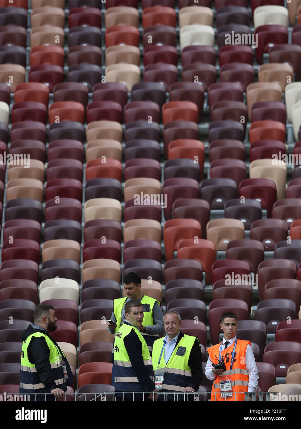 Moscow, Russia, 13th Jun, 2018. Russian security guards during the ...