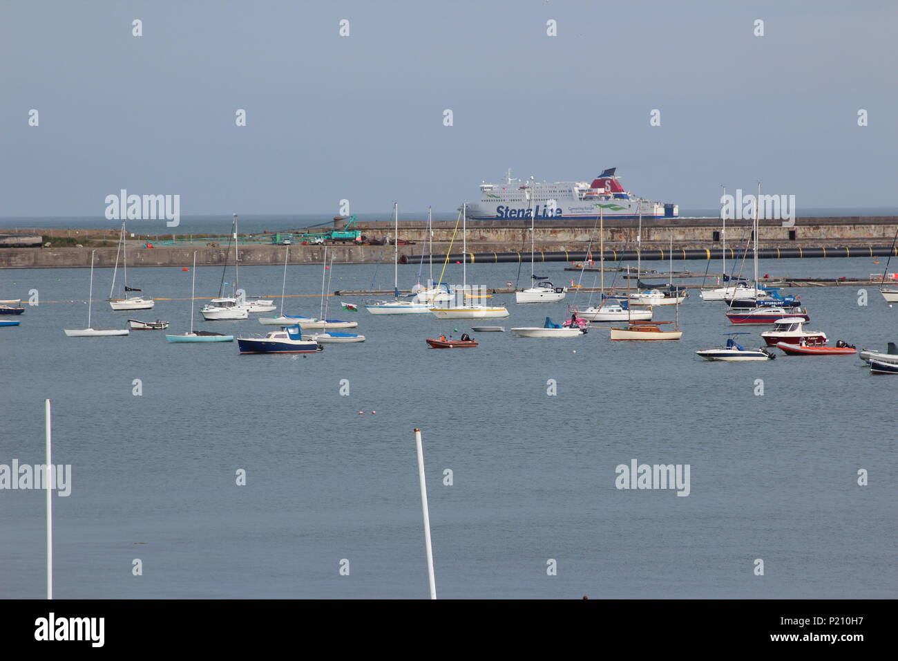 Holyhead, Anglesey, Wales UK. Wednesday 13 June 2018. UK Weather Warm ...