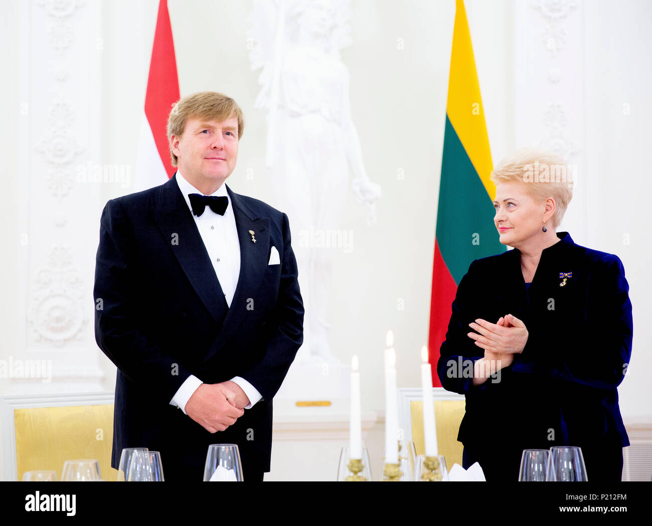 Vilnius, Lithuania. 13th June, 2018. King Willem-Alexander of The ...