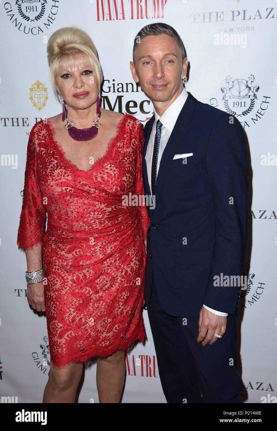 New York, NY, USA. 13th June, 2018. Ivana Trump, Gianluca Mech at a ...