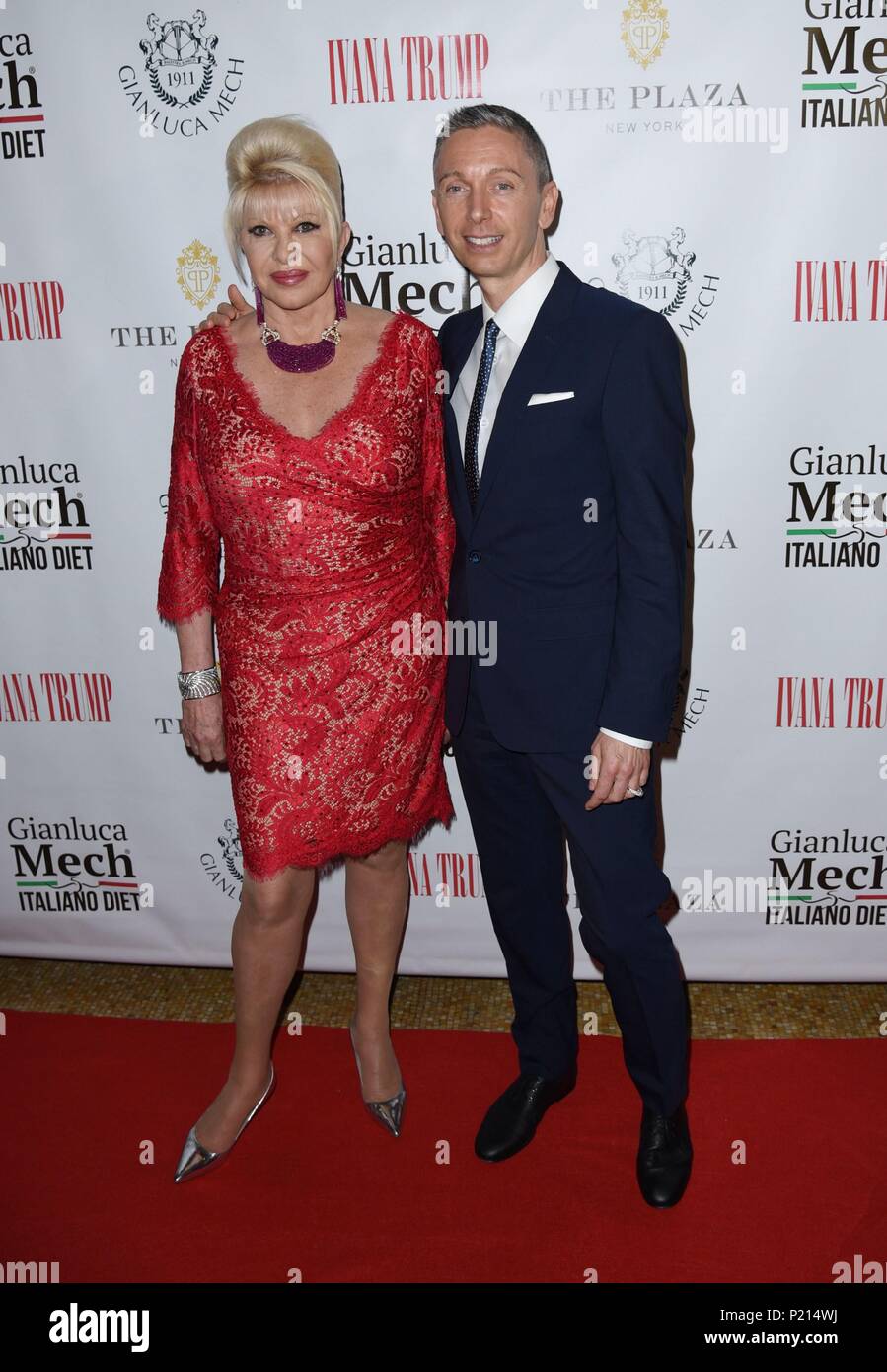 New York, NY, USA. 13th June, 2018. Ivana Trump, Gianluca Mech at a ...