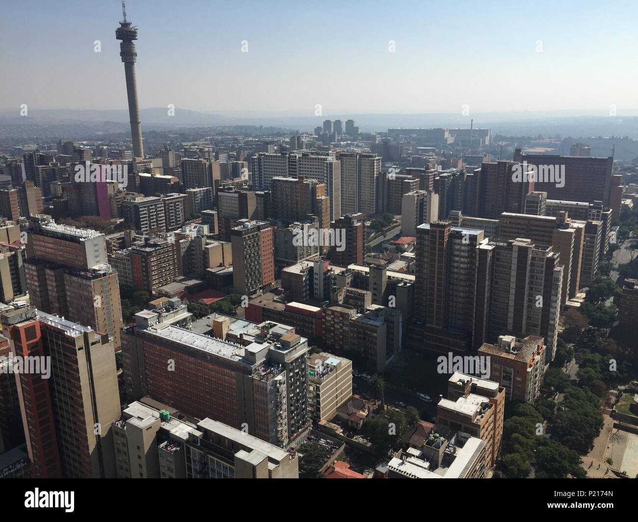 24 May 2015, South Africa, Johannesburg: High rise buildings shape the ...