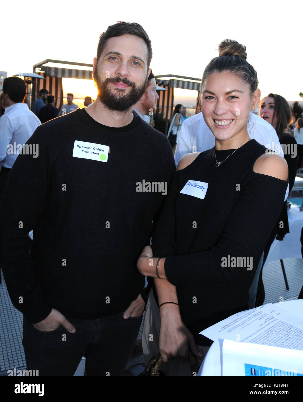 LOS ANGELES, CA - JUNE 13: (L-R) Screenwriter Spenser Cohen and Anna ...
