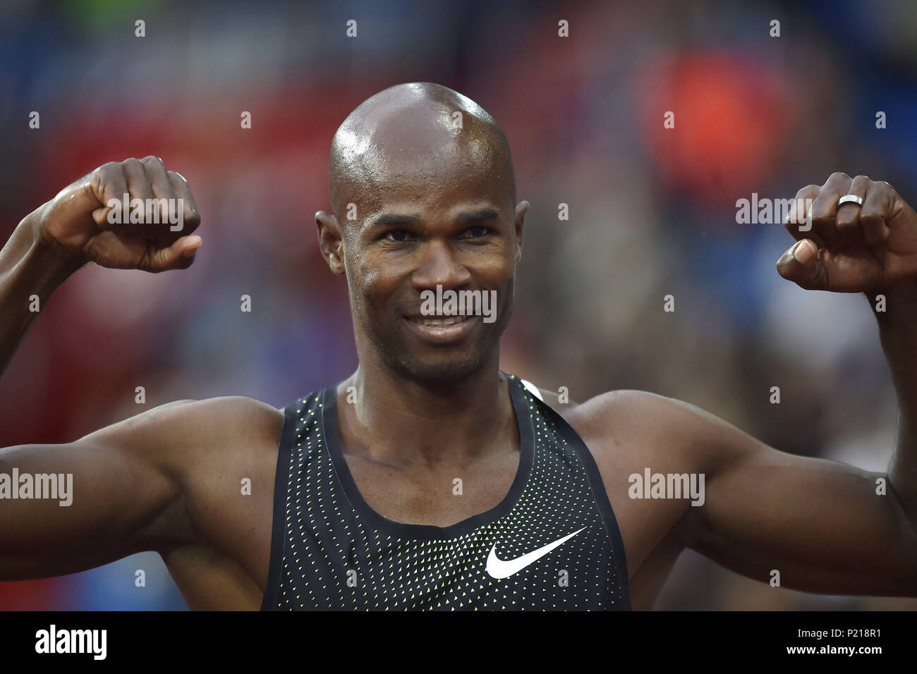 Ostrava, Czech Republic. 13th June, 2018. Sprinter KIM COLLINS (Saint ...
