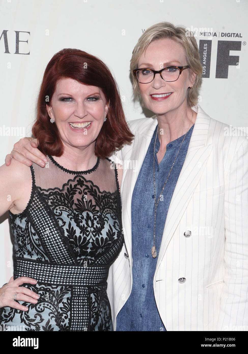 BEVERLY HILLS, CA - JUNE 13: Kate Flannery, Jane Lynch, at the Women In ...
