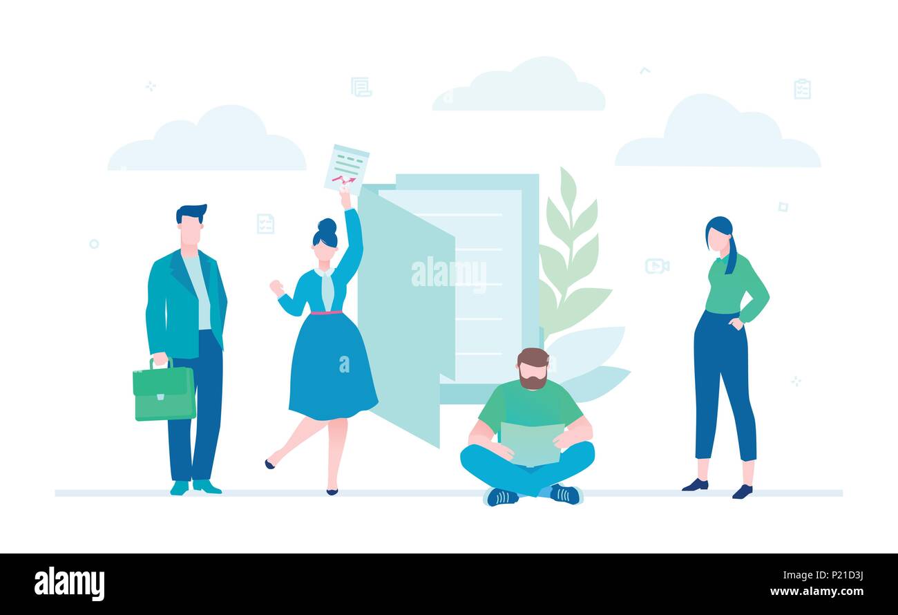 Business team - flat design style colorful illustration Stock Vector ... Business team - flat design style colorful illustration Stock Vector ...