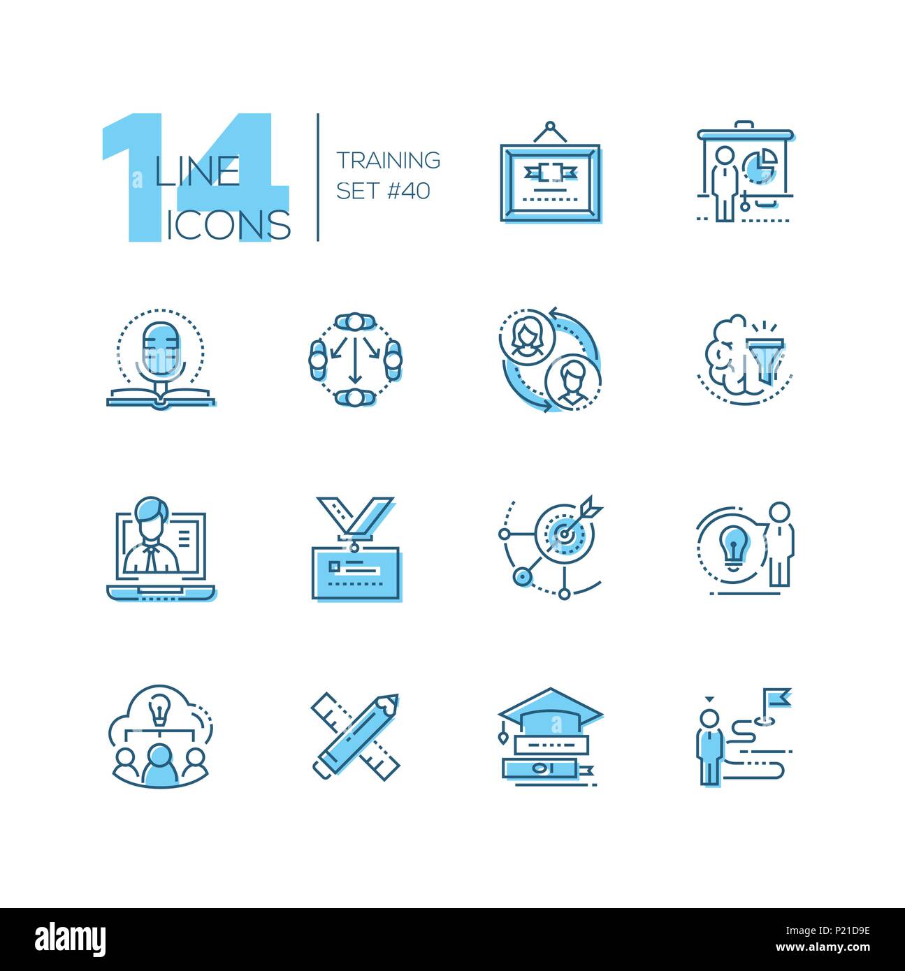 Online training modern design Stock Vector Images - Alamy