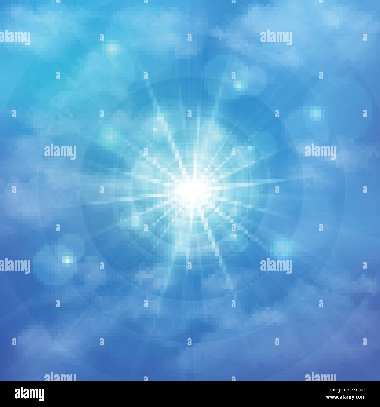 Layers of the atmosphere illustration Stock Vector Images - Alamy