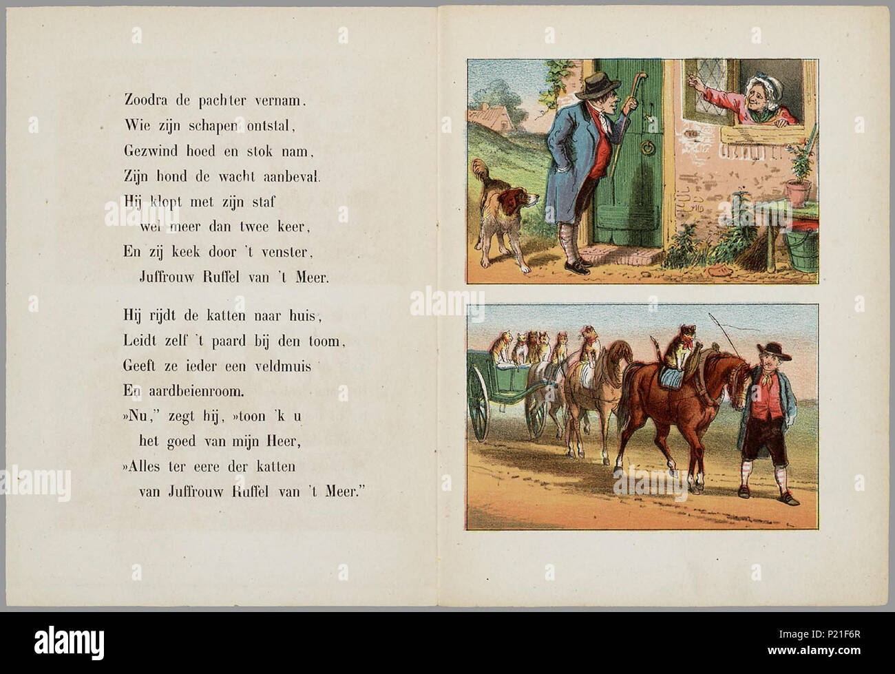 . Juffrouw Ruffel en hare zeven geleerde poesjes / met 15 plaatjes ...