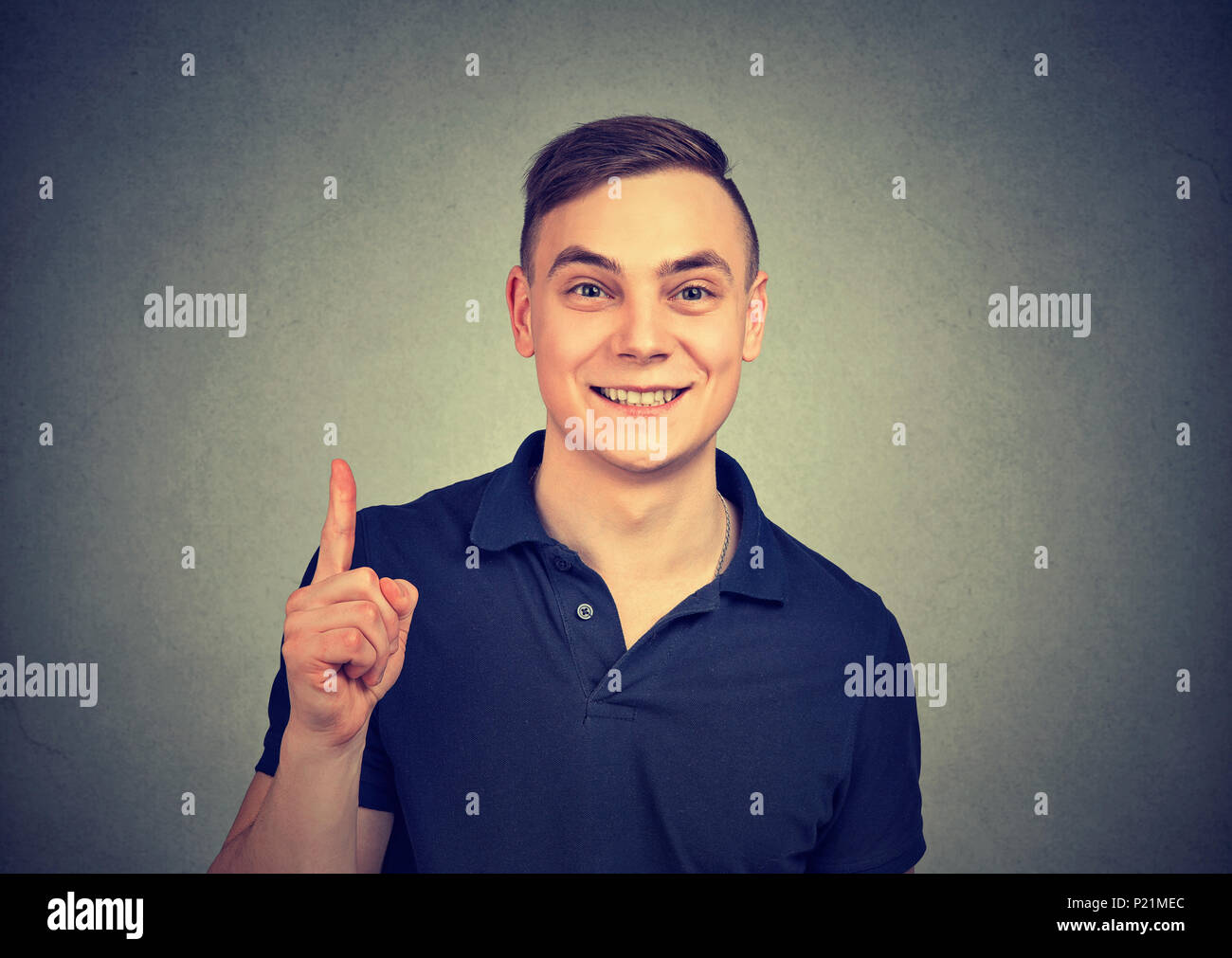 Man showing first finger hi-res stock photography and images - Alamy