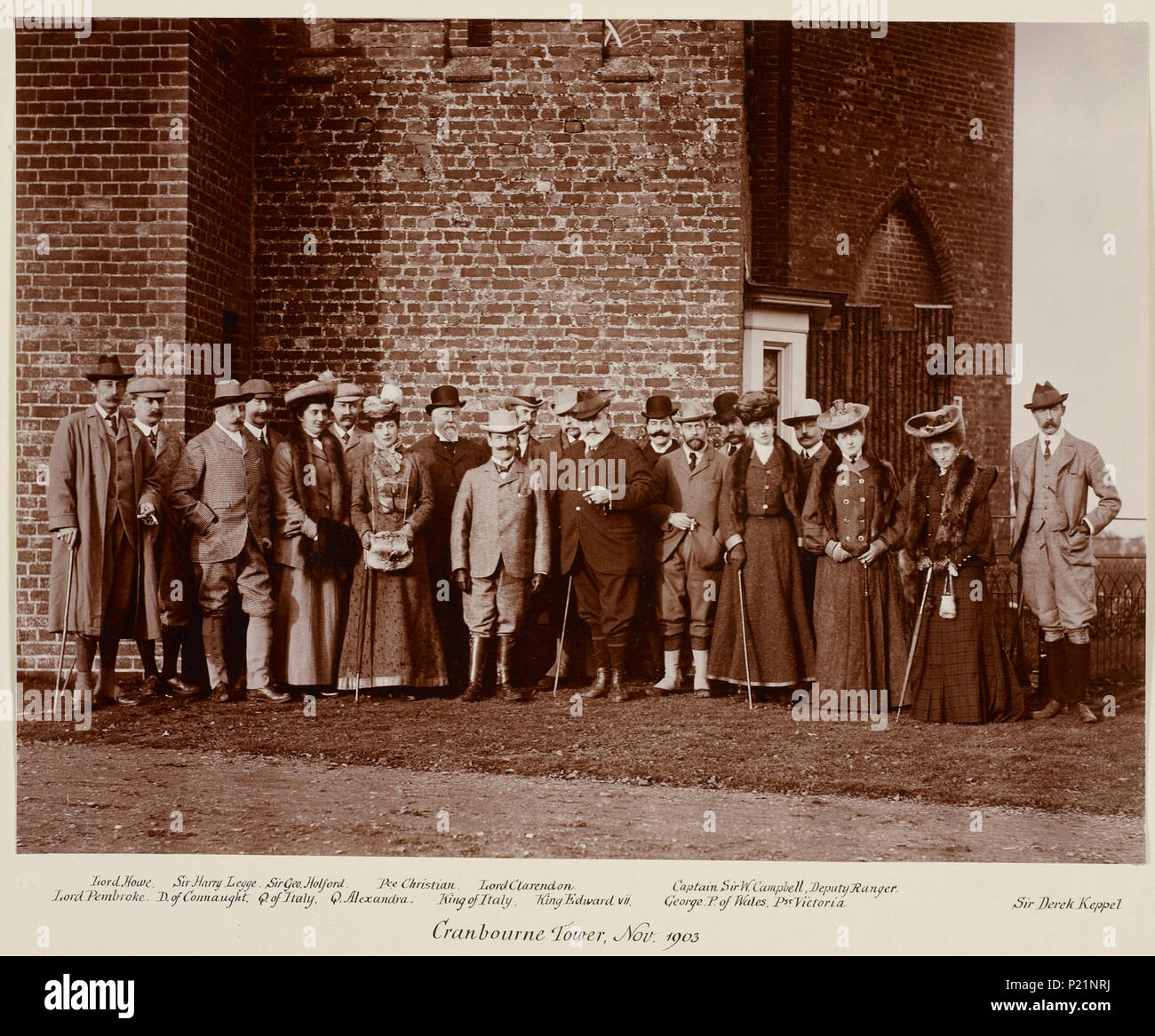 The duke of connaught with the king of italy hi-res stock photography ...