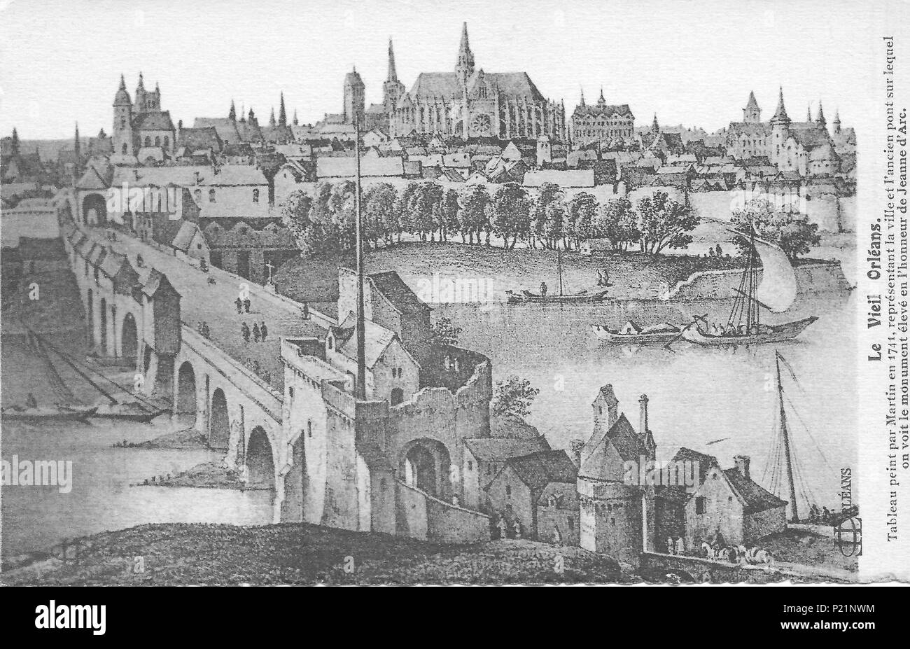 City view postcard Black and White Stock Photos & Images - Alamy