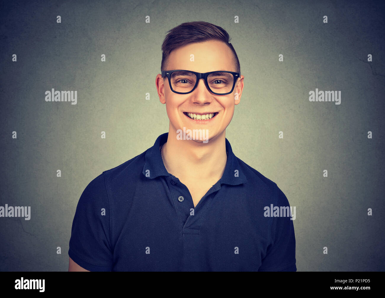 Portrait of a smiling handsome man Stock Photo - Alamy