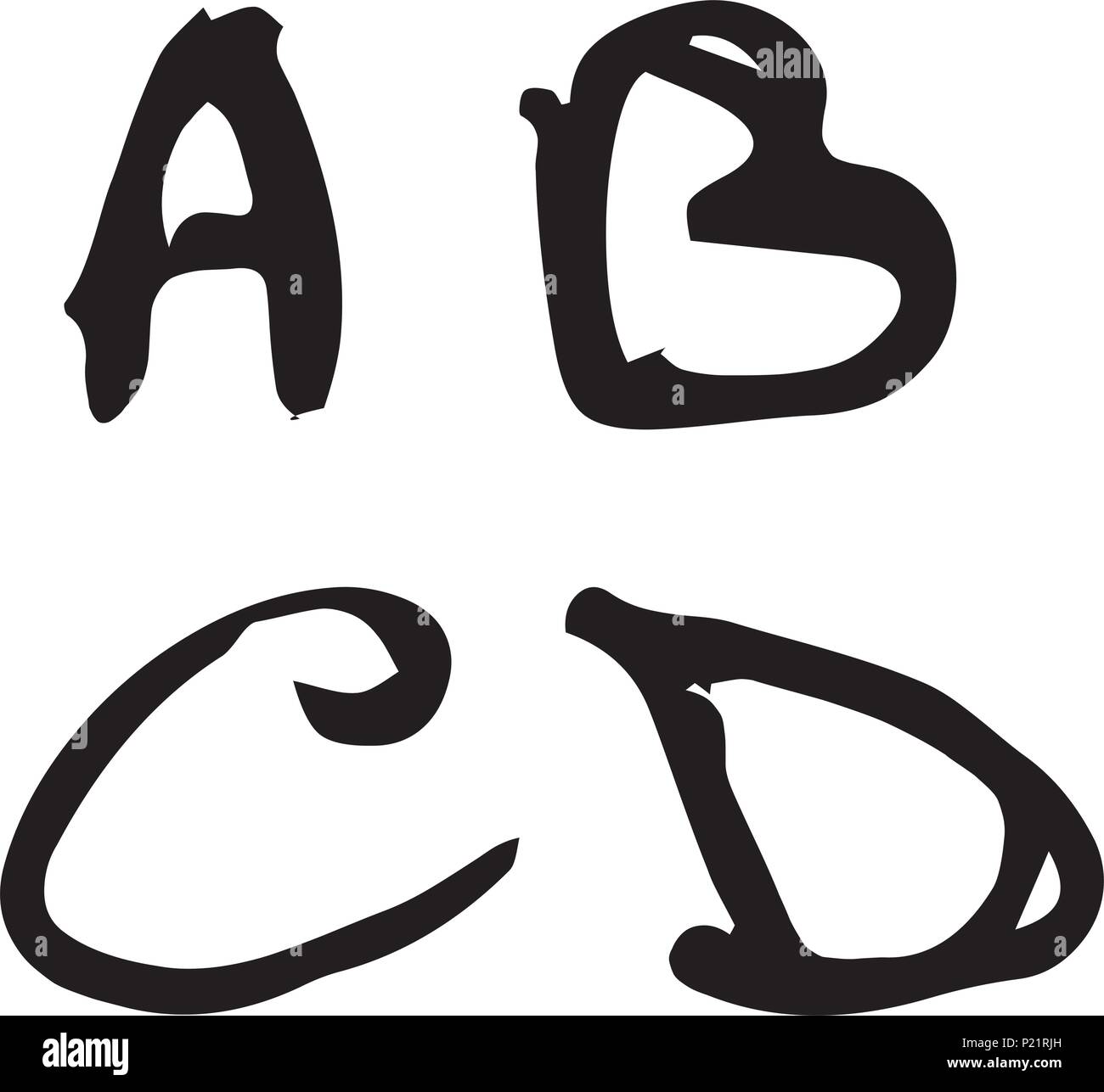 letters of the alphabet font and characters Stock Vector Image & Art ...