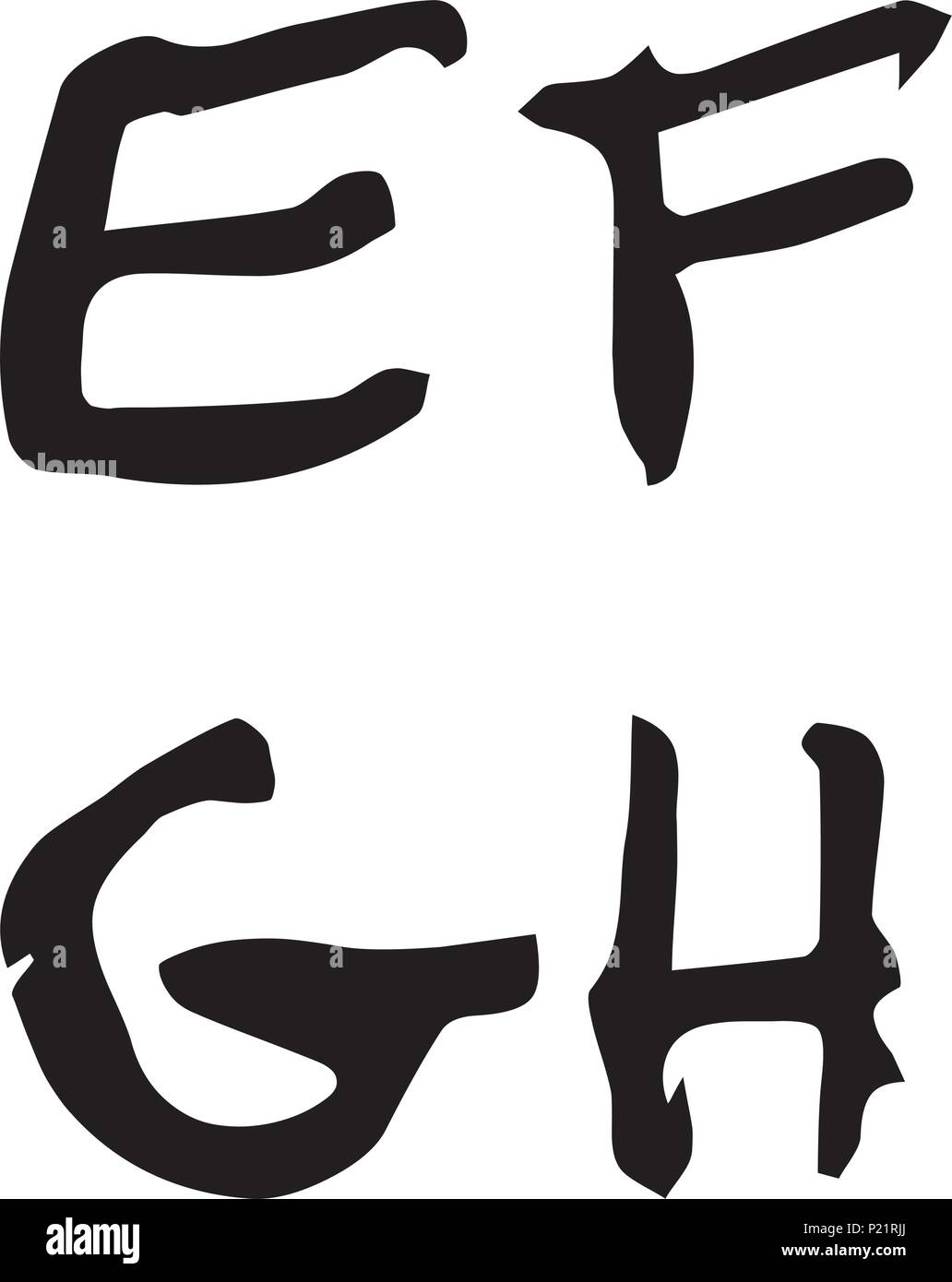 letters of the alphabet font and characters Stock Vector Image & Art ...