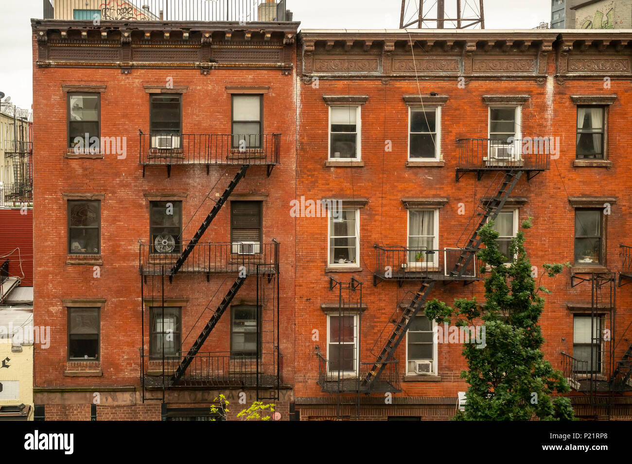 Tenements in the Greenpoint neighborhood of Brooklyn on Sunday, June 3 ...