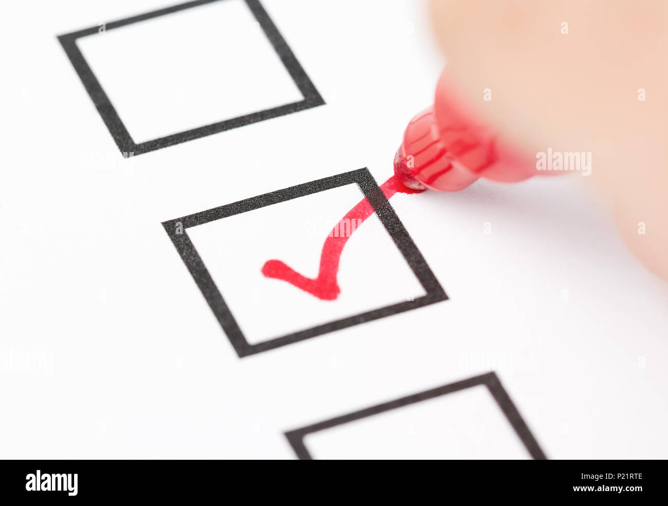 Drawing checkmark hi-res stock photography and images - Alamy