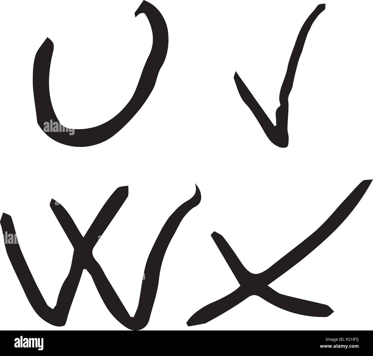 letters of the alphabet font and characters Stock Vector Image & Art ...