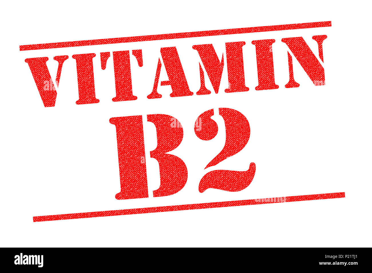 VITAMIN B2 red rubber stamp over a white background Stock Photo - Alamy