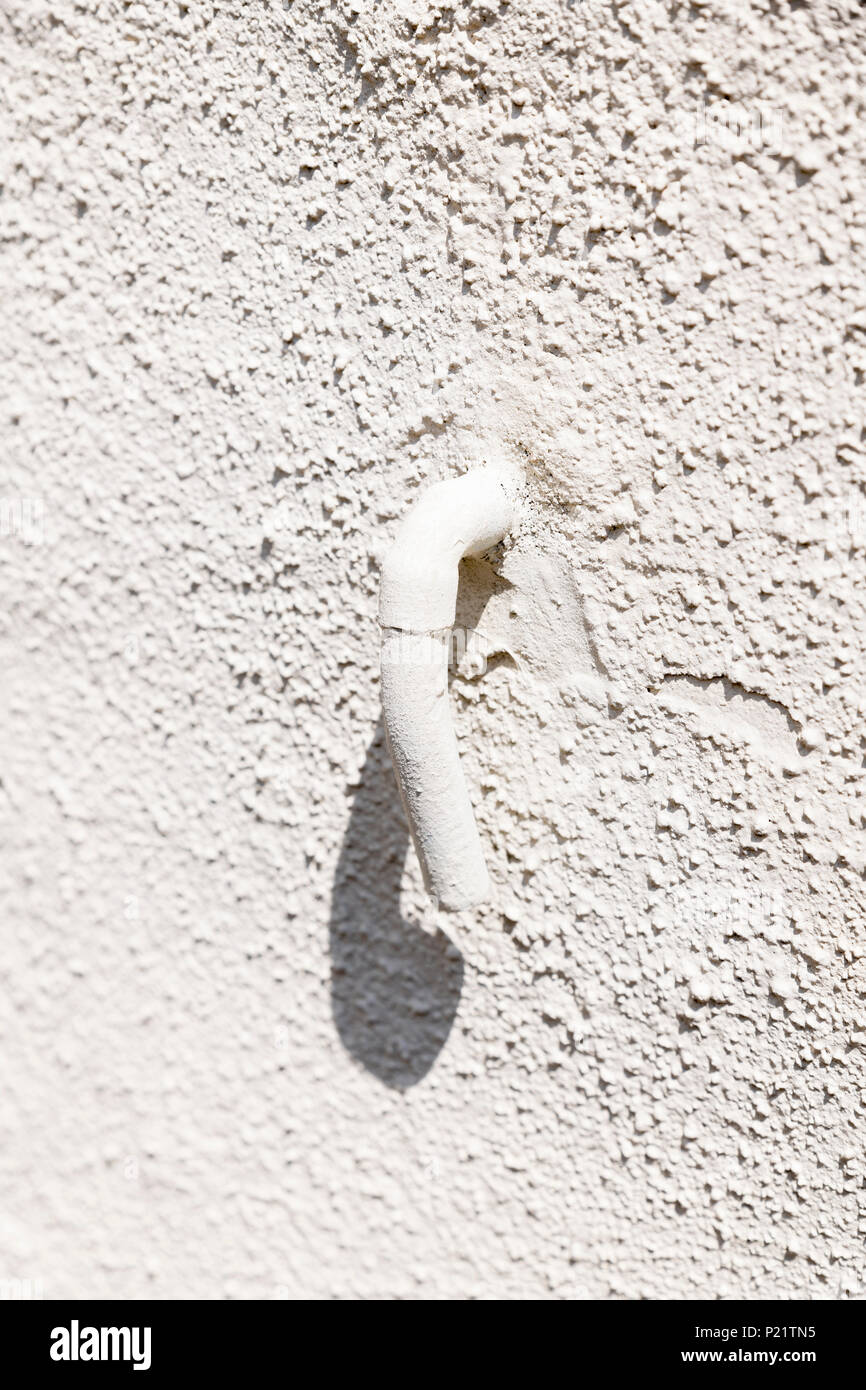 Gas condensing boiler, condensate drain pipe Stock Photo - Alamy