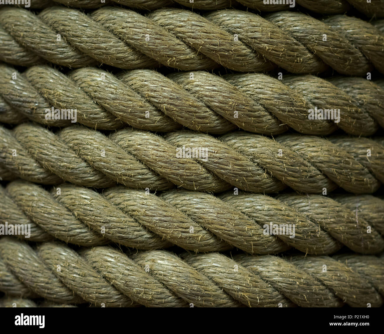 horizontal rope patterns five lines Stock Photo - Alamy